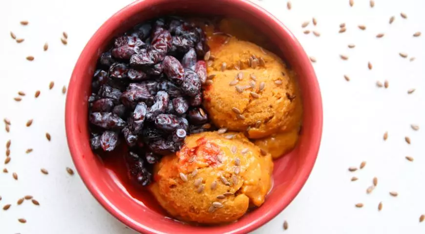 Helado de calabaza y plátano, receta paso a paso con fotos