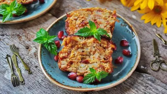 Duck Terrine með Topinamburg og Paprika, skref fyrir skref uppskrift með myndum