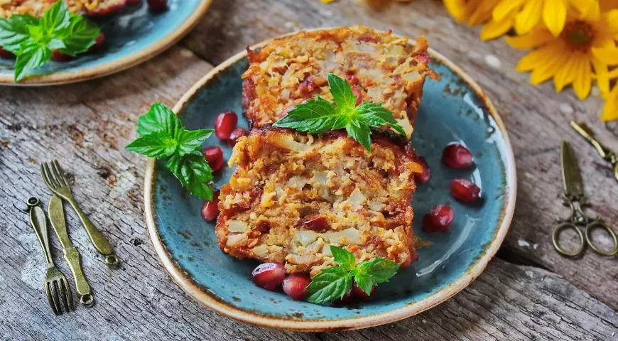 Enten Terrine mat Topinamburg a Paprika