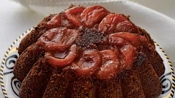 Pudín de albaricoque de chocolate, receita paso a paso con fotos