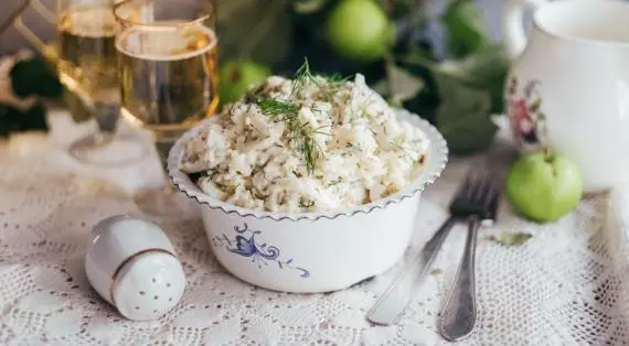 Salad sareng cumi, léngkah-léngkah-léngkah sareng poto