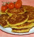 Kabachkovo-Pea Pancakes Berkhidmat Panas