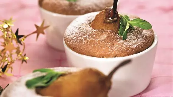 Chocolate cupcakes with pears, step-by-step recipe with photos