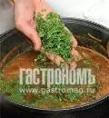 Stockfoto Koken recept: bonesoep met cilantro, stap getal 3