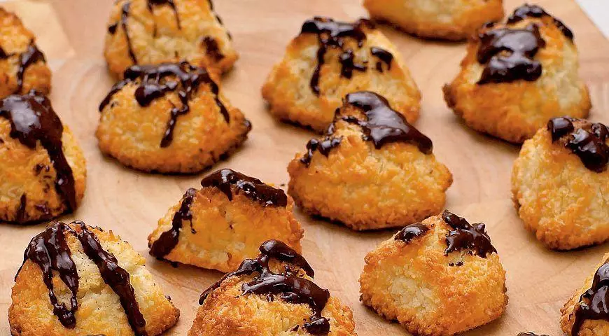 Coconut cookies biċ-ċikkulata