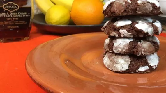 Double chocolat Biscuits avec notes de café-gingembre, recette pas à pas avec photos