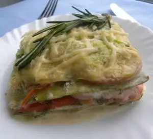 Zabachkaya lasagna, žingsnis po žingsnio receptas su nuotraukomis