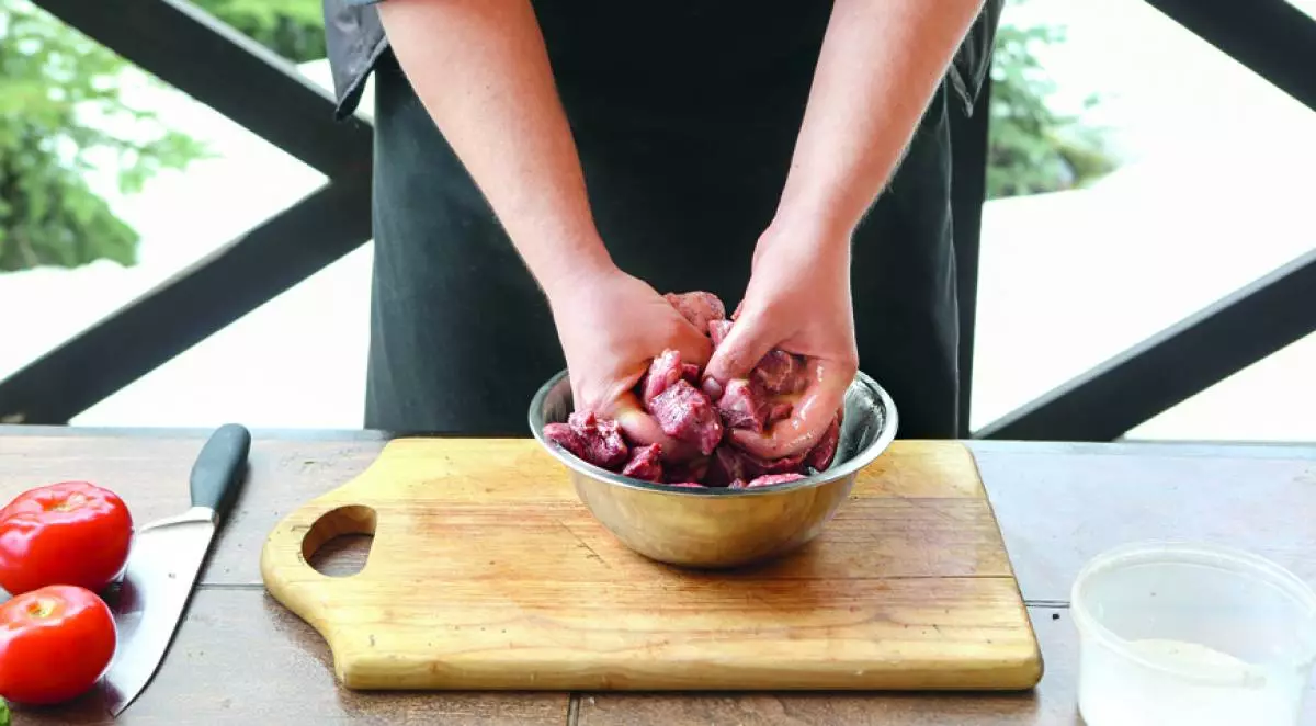 Foto kuhanje recept: najhitreje govejega kebab, korak številka 2