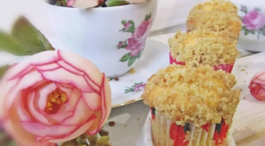 Krok-za krokom recept na chatové cupcakes s cédrovým štrkom