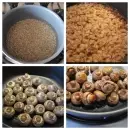 Lungiselela i-perel cereal kunye ne-fry mushrooms