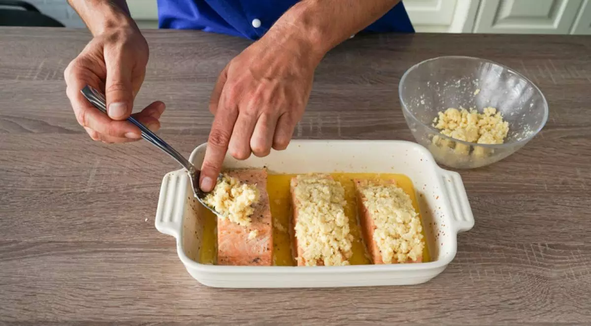 Foto Foto Cucinando Ricetta: Bistecche di salmone con rafano, Punto numero 3