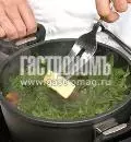 Archivio Fotografico Cooking Ricepe: zuppa di spinaci con carne di maiale, step №4