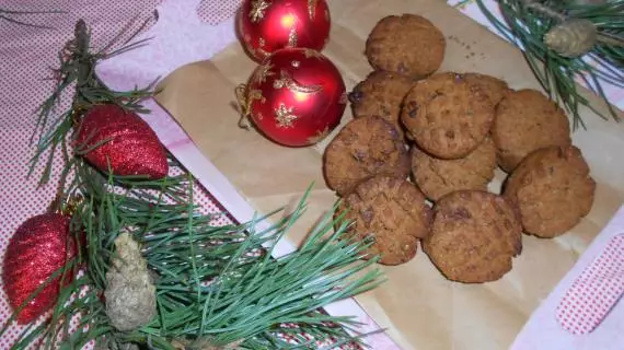 Pepperkake buckwheat cookies, trinnvis oppskrift med bilder