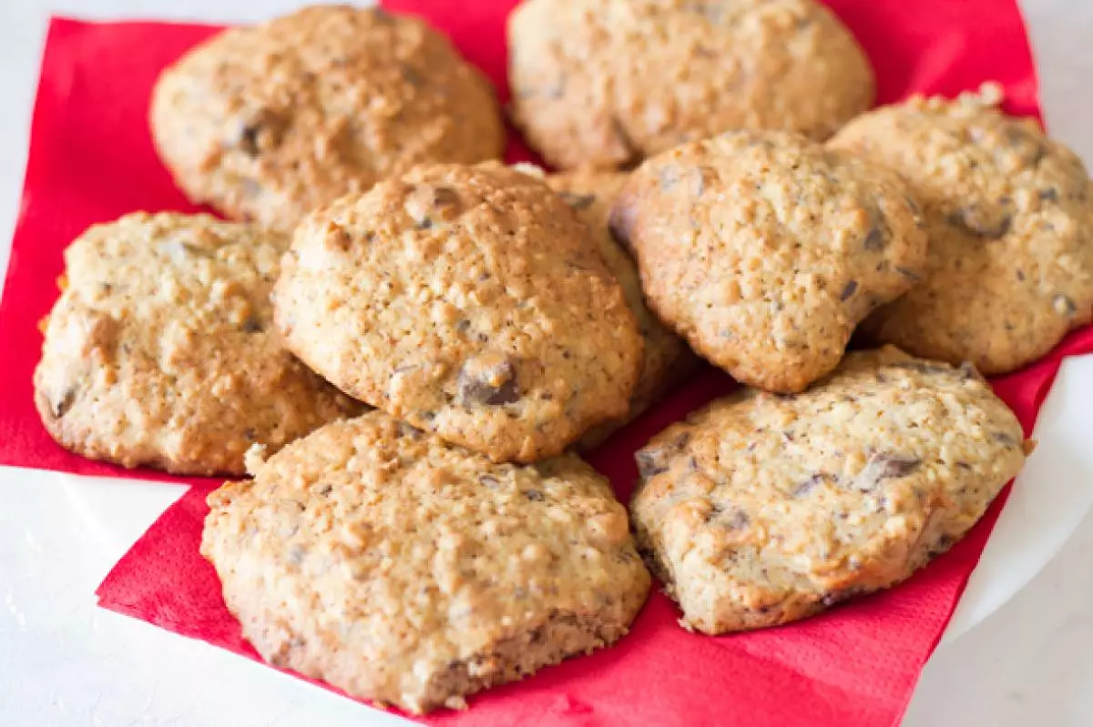 Banana cookies koken