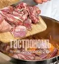 Stock Photo Cooking Recipe: Ragu avy amin'ny taolan-tehezana misy legioma, dingana 1