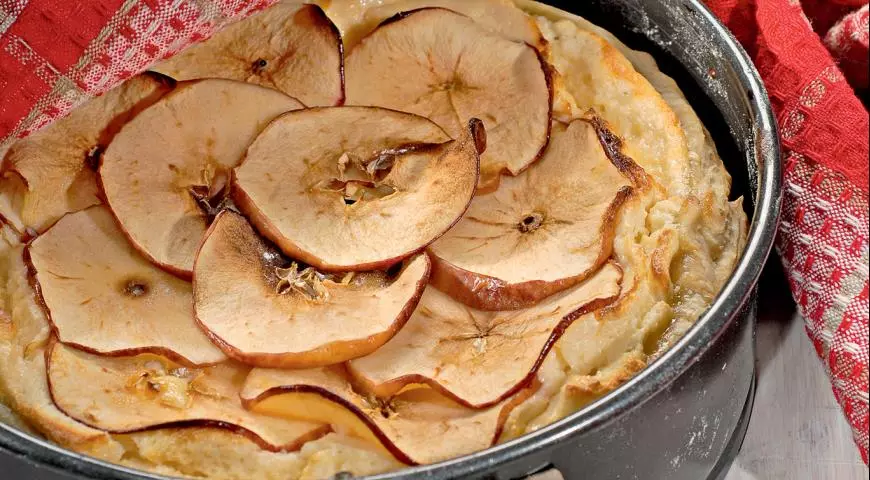 Apple Cheesecake, steg-för-steg recept med foton