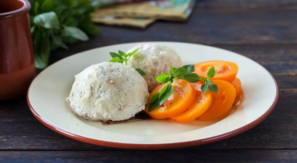 Cotolette di pollo per una coppia in una doppia caldaia, ricetta passo-passo con le foto