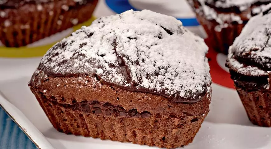 Muffins com chocolate