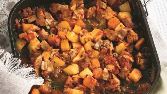 Pork stew with pumpkin, step-by-step recipe with photos