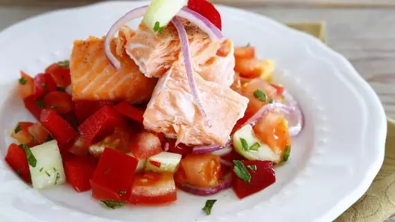 SALADE SHEPPARD C NORWEGIAN SALMON, STEP-STEET-STAP-recept met foto's