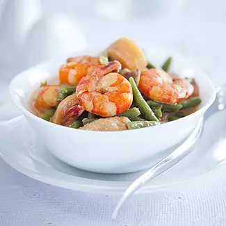 Pricasse of shrimp ნელი გაზქურის, ნაბიჯ ნაბიჯ რეცეპტი ფოტოები