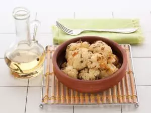 Coliflor al forn amb mostassa, recepta pas a pas amb fotos