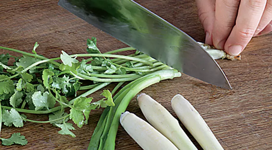 Foto Kachen Rezept: Thai Omelet mat Garnelen, Schrëtt Nummer 3