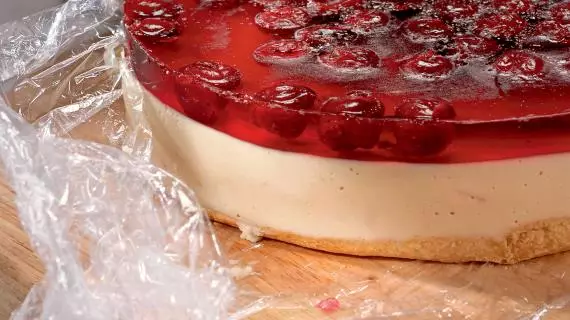 Cottage cheese cake na may prutas, step-by-step recipe na may mga larawan