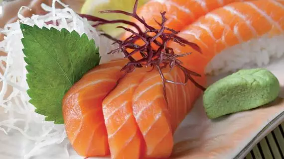 Sushi na Sashimi, Intambwe kuntambwe ya resep hamwe namafoto