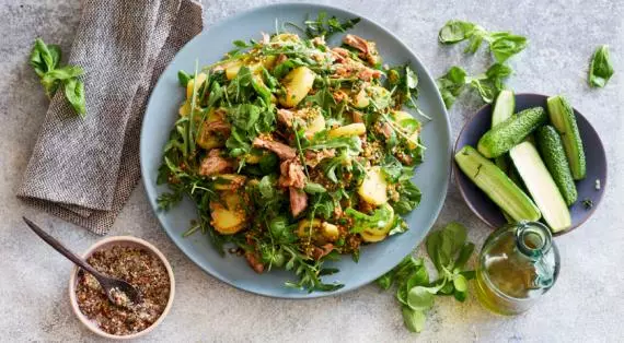 We koken zeer bevredigend en waanzinnig heerlijk menu voor de hele week