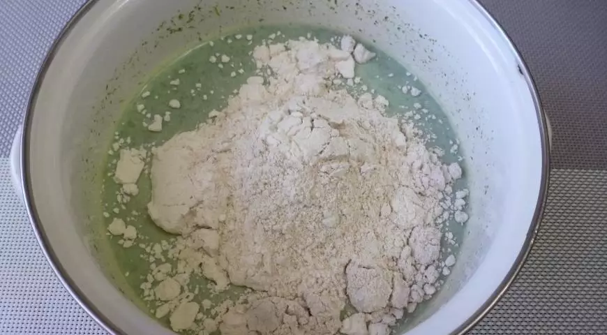 Photo Cooking Ricepe: Green Pancakes con farina d'avena, passo numero 3