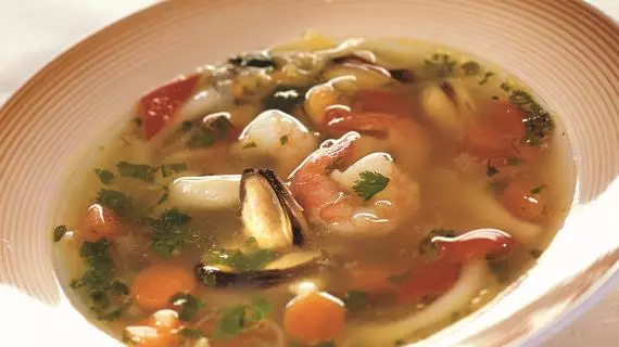 Italian chowder, step-by-step recipe with photos