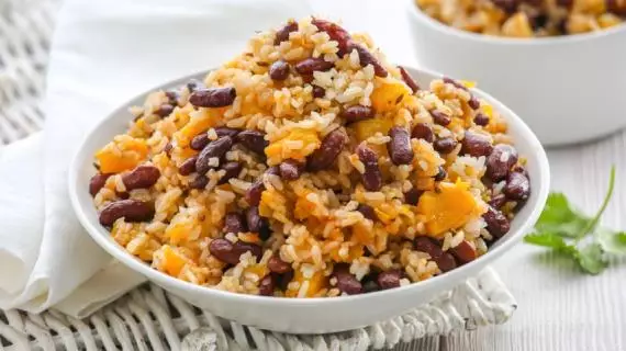 Pilaf with beans and pumpkin, step-by-step recipe with photos