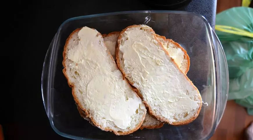 Grasso fette di burro di pane