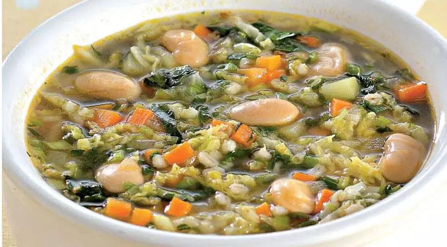 Minestrin dengan setiap bunga dan shalfe