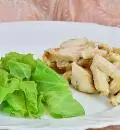 Fry kuřecí filé a přísahy salátové listy