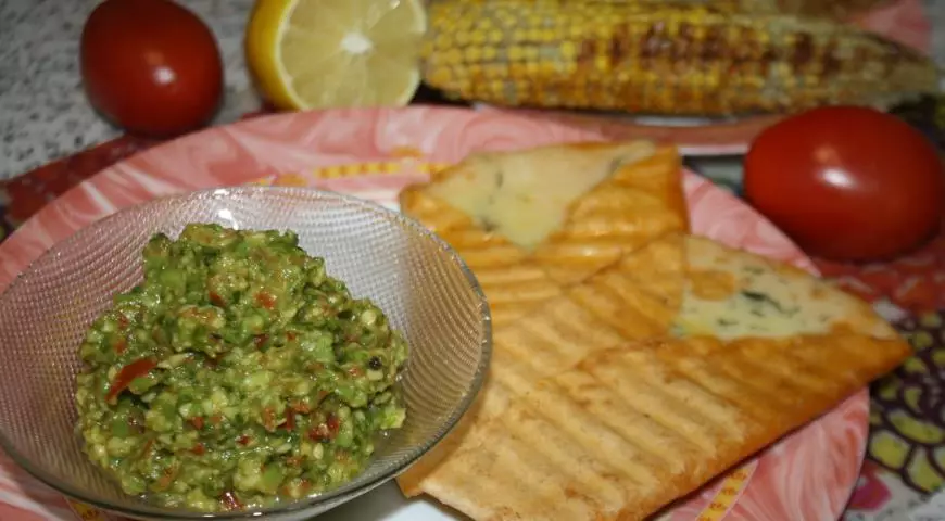 Tortilla con guacamole