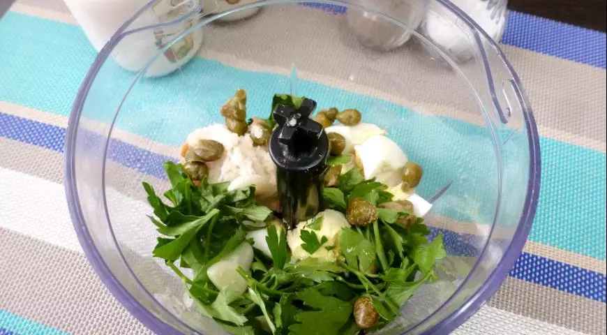 Foto kuhanje recept: lampredo z zeleno salsa verde ali florentin sendvič, korak št. 5