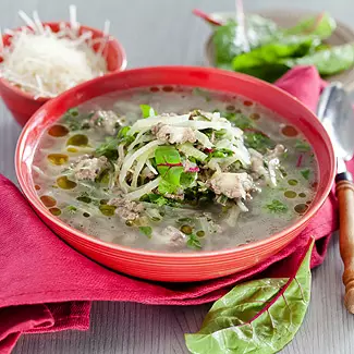 Italian peasant soup in a slow cooker