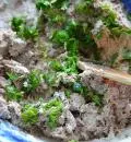Tambah menyang Mousse bawang putih lan sayuran ijo kanggo masak jajan