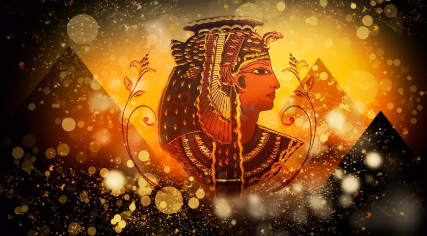 Abstrak Imej Cleopatra, Ratu Mesir