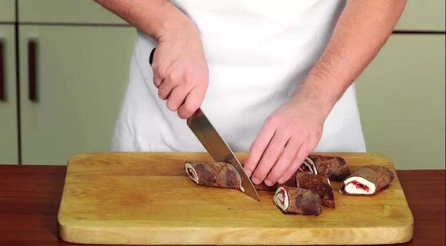 Bourse Foto Recette de cuisson: Rouleaux de crêpes au chocolat, étape numéro 6