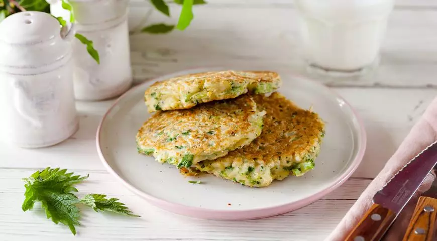 Buñuelos verdes frescos