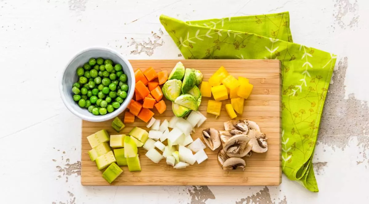 Lager Foto Cooking Oppskrift: Vegetabilsk Bokhvete, Trinn nummer 1