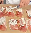 Foto van die voorbereiding van die resep: Ham rolle met 'n lokval, stap nommer 2