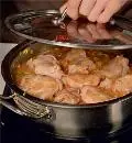 Foto de stock Receta de cocina: vallas de pollo con arroz azafrán, paso número 6