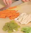 Fotó főzési recept: tészta saláta csirke és szőlő, 4. lépés