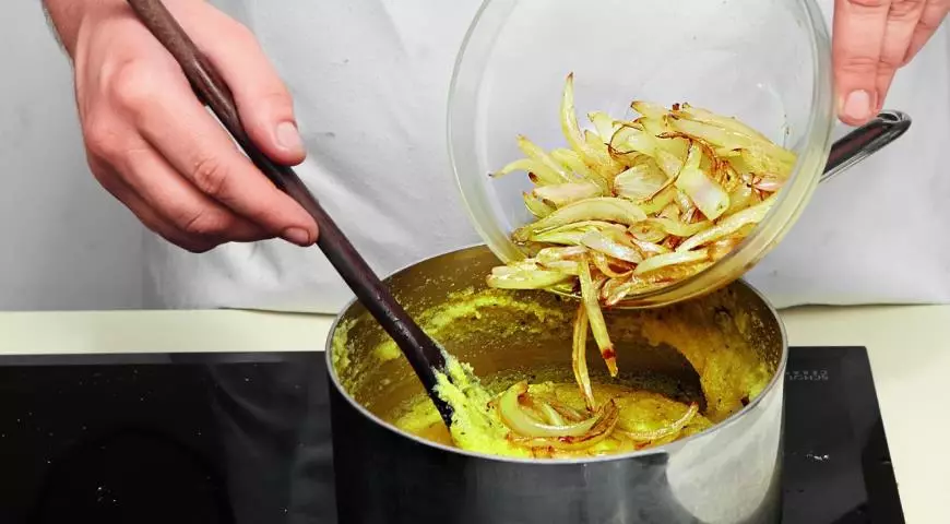 Resipi Memasak Foto: tiang jagung dengan herba dan bawang putih, Langkah No. 5