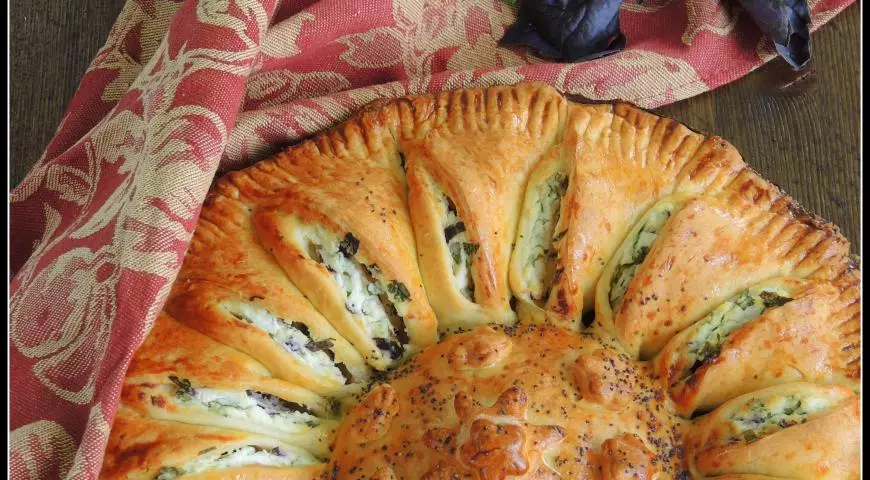 Nấu bánh với ricotta và rau xanh