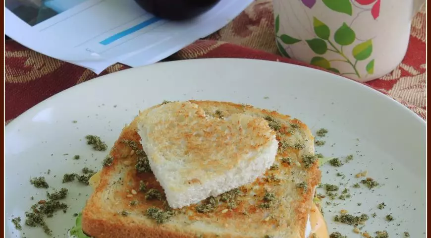 Heerlike toebroodjie met eier en kaas